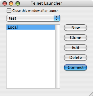 TelnetLauncher - Screenshots